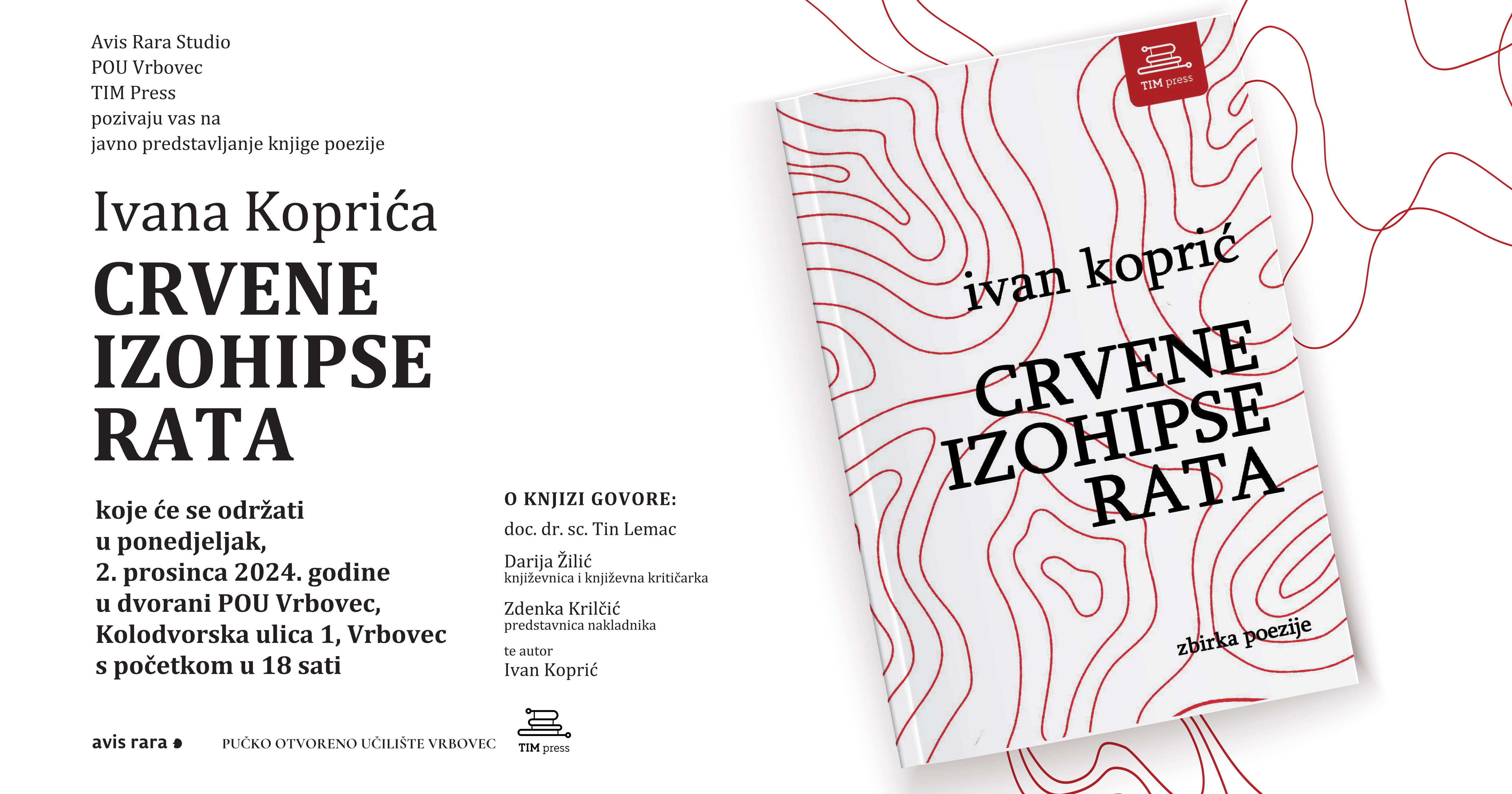 Predstavljanje „Crvenih izohipsi rata“ u Vrbovcu - TIM press